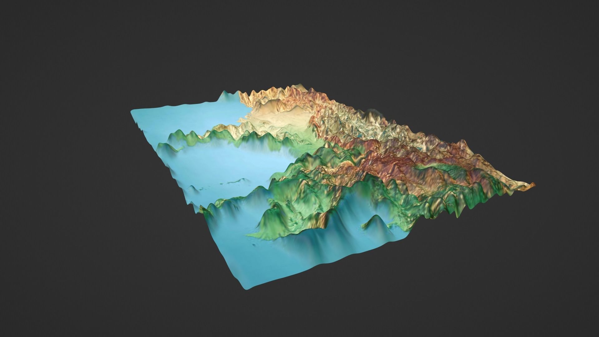 3D model India Map Topography VR / AR / low-poly | CGTrader