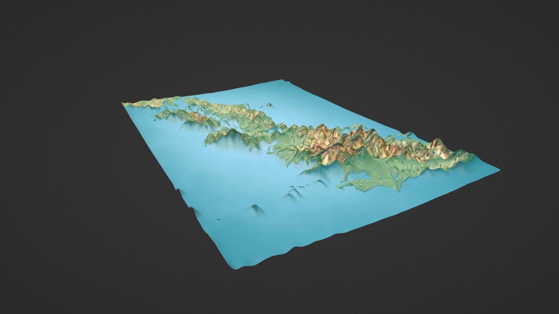 3D model Japan Map Topography VR / AR / low-poly | CGTrader
