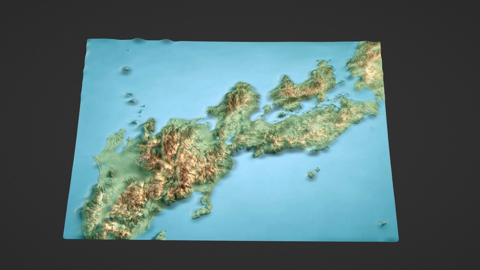 3D model Japan Map Topography VR / AR / low-poly | CGTrader