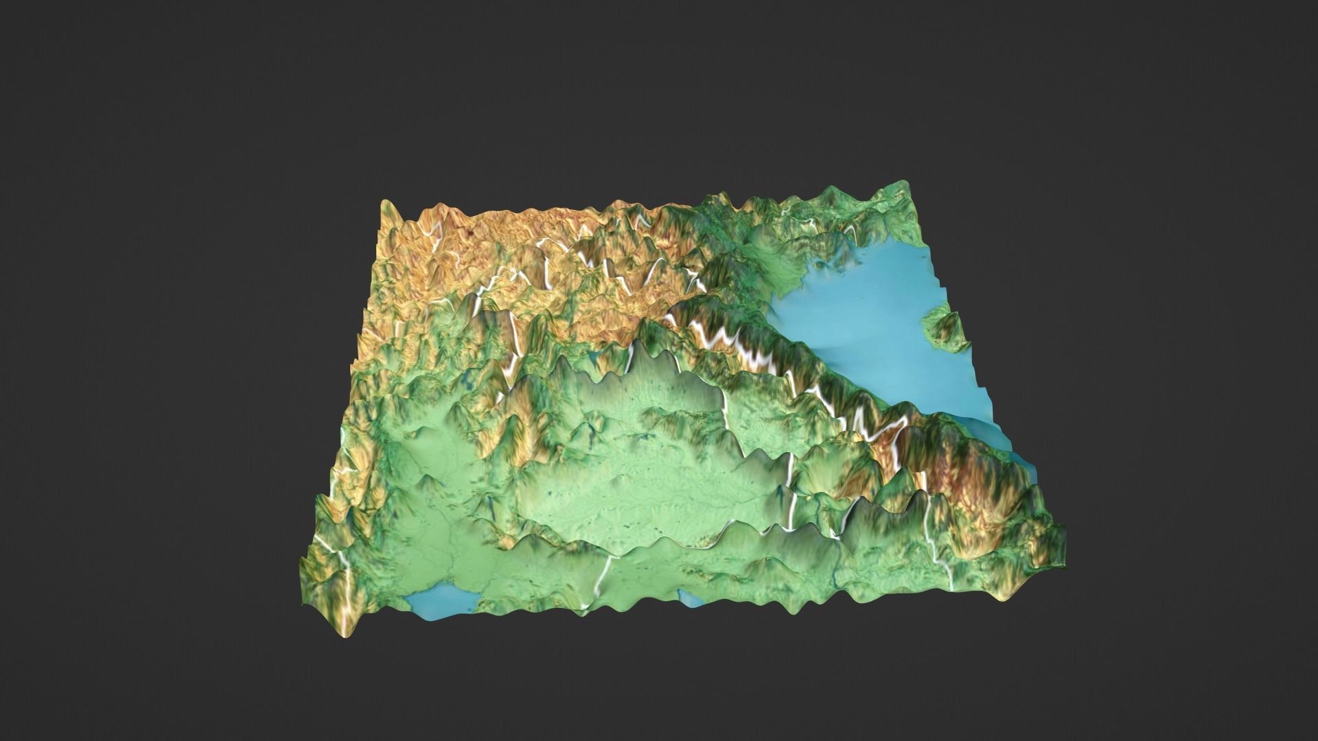 3D model Laos Map Topography VR / AR / low-poly | CGTrader