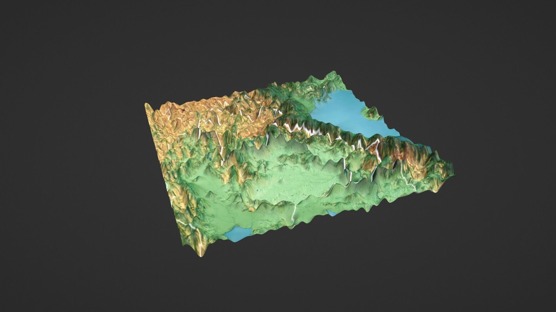 3D model Laos Map Topography VR / AR / low-poly | CGTrader