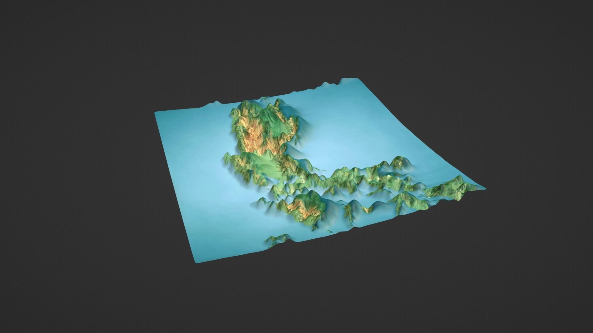 3D model Luzon Island Map Topography VR / AR / low-poly | CGTrader