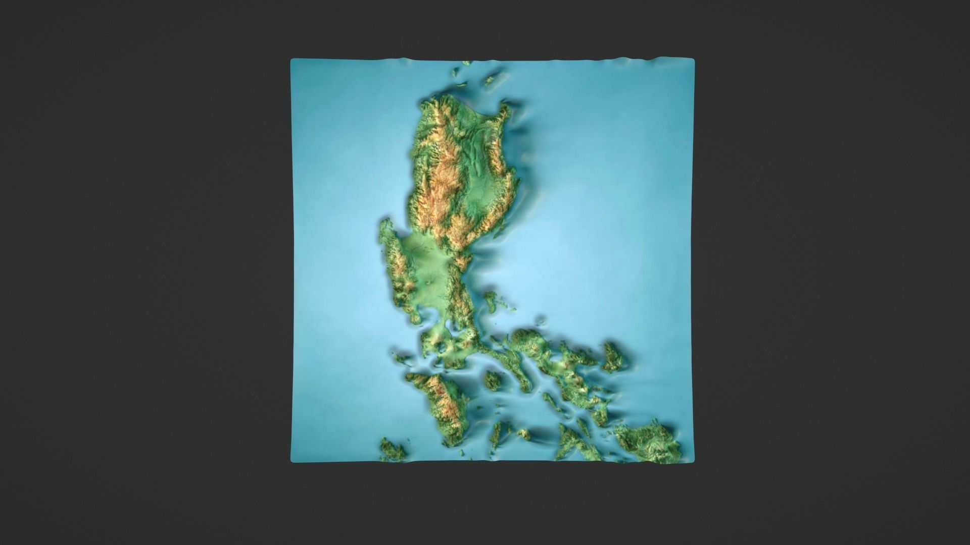 3D model Luzon Island Map Topography VR / AR / low-poly | CGTrader