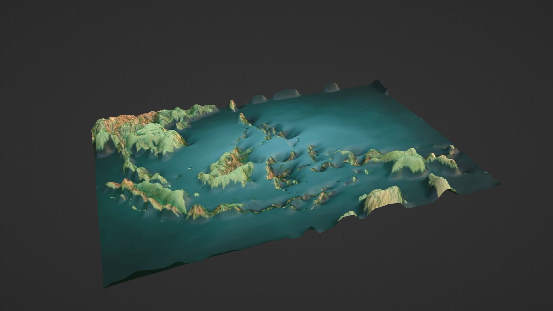 3D model Southeast Asia Map Topography VR / AR / low-poly | CGTrader