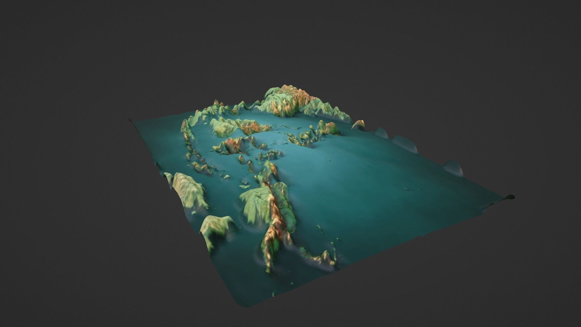 3D model Southeast Asia Map Topography VR / AR / low-poly | CGTrader