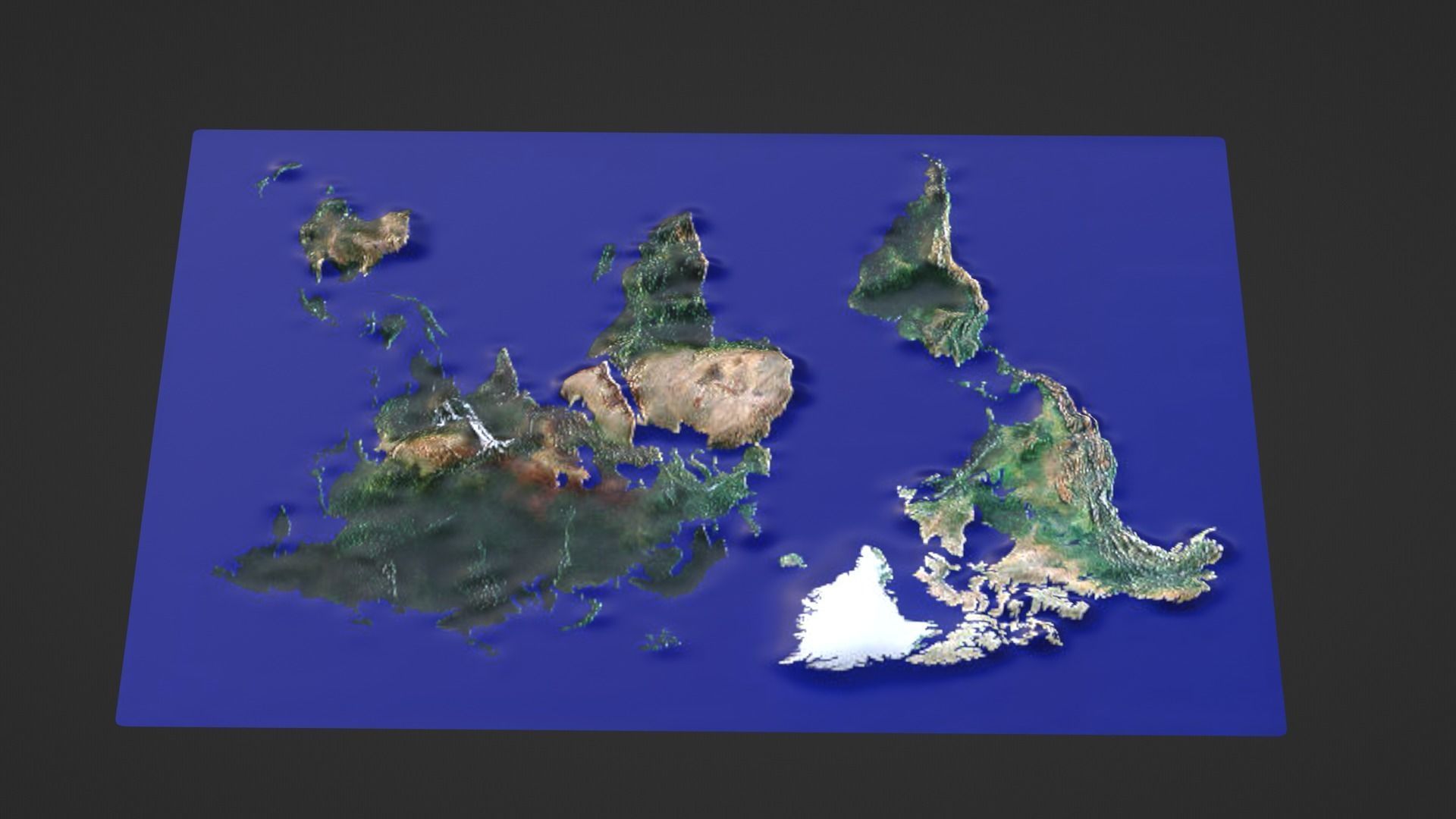 3D model World Map Topography VR / AR / low-poly | CGTrader