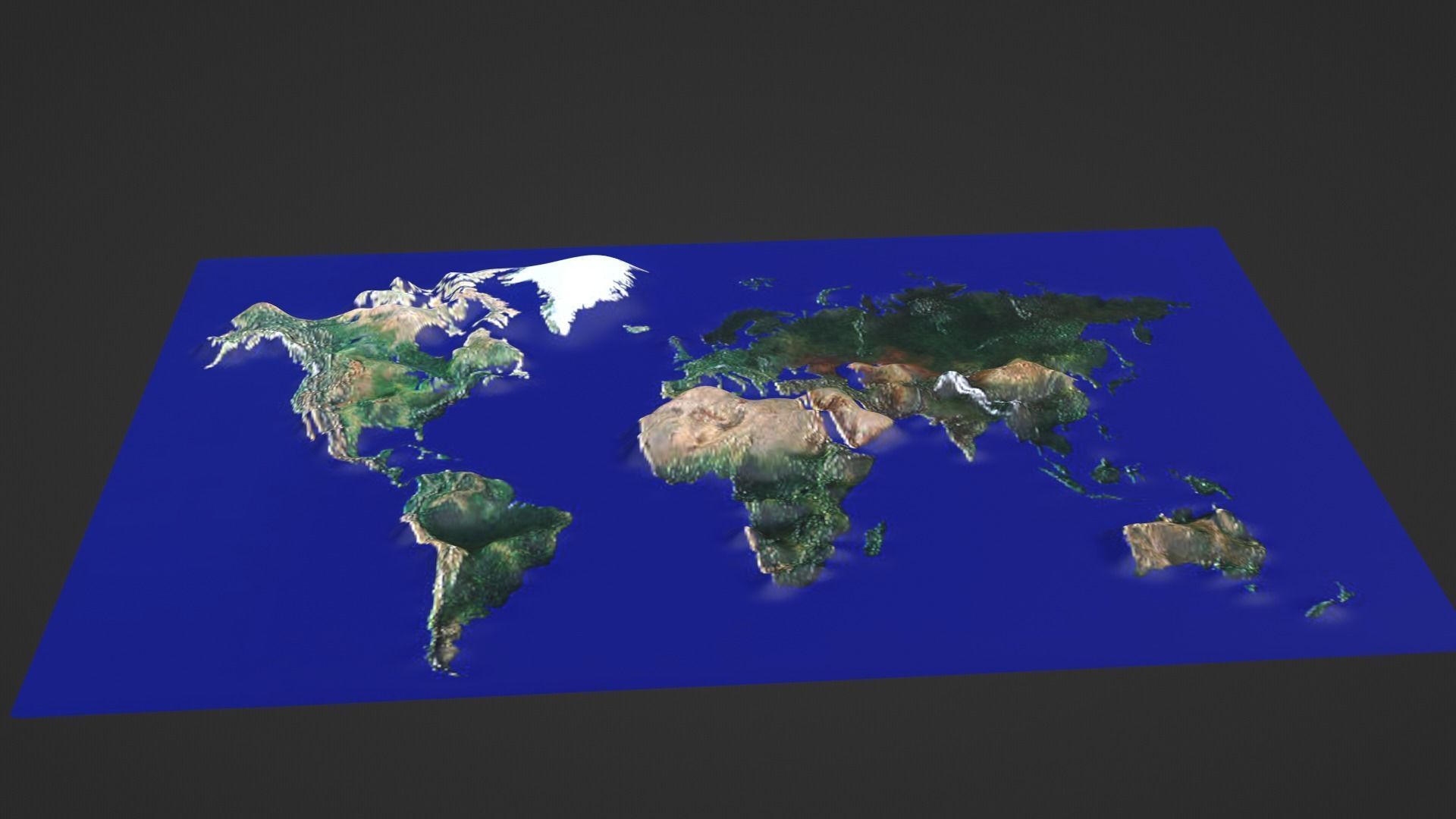 3D model World Map Topography VR / AR / low-poly | CGTrader