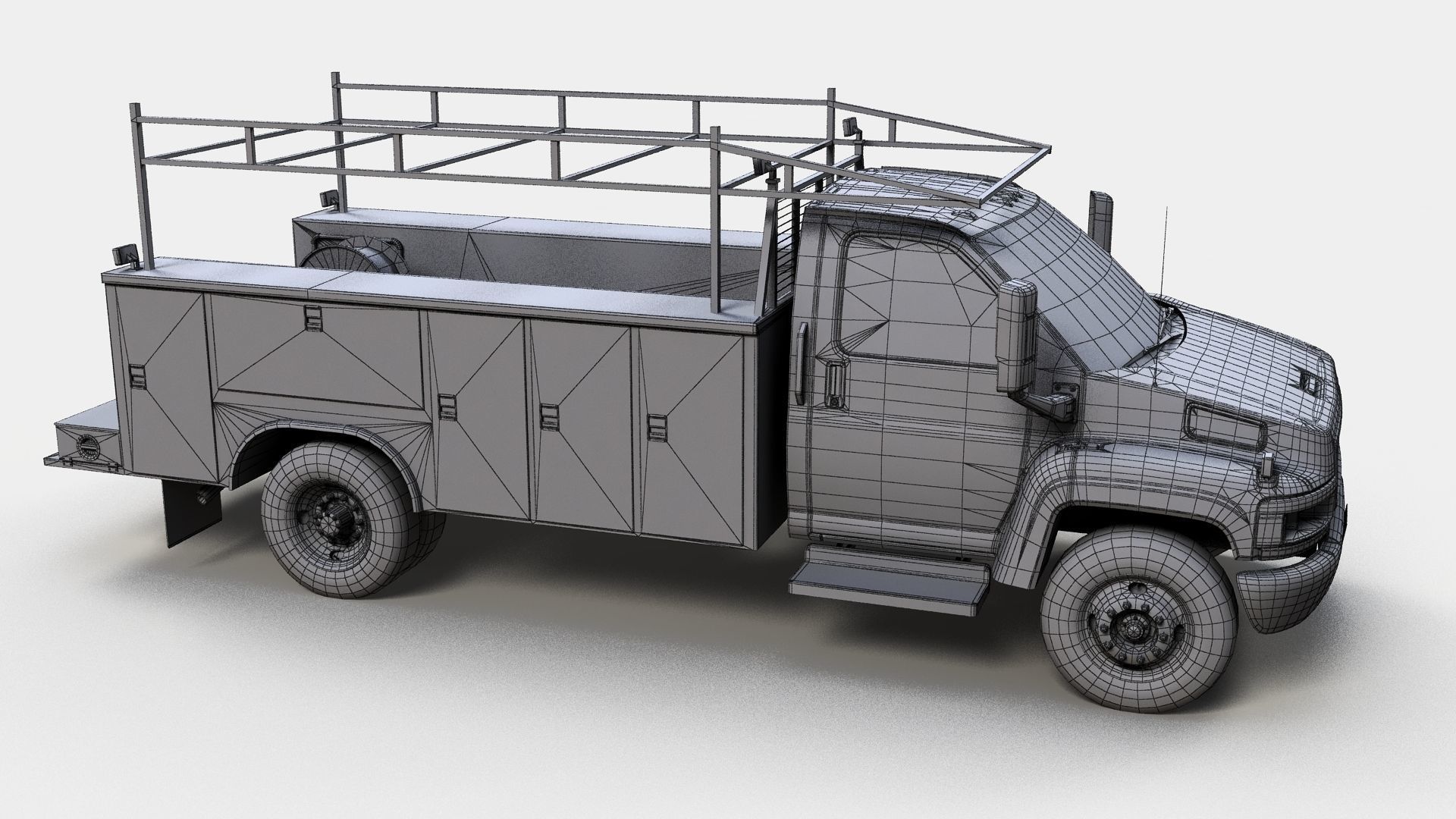 3D model Industrial service truck VR / AR / low-poly | CGTrader