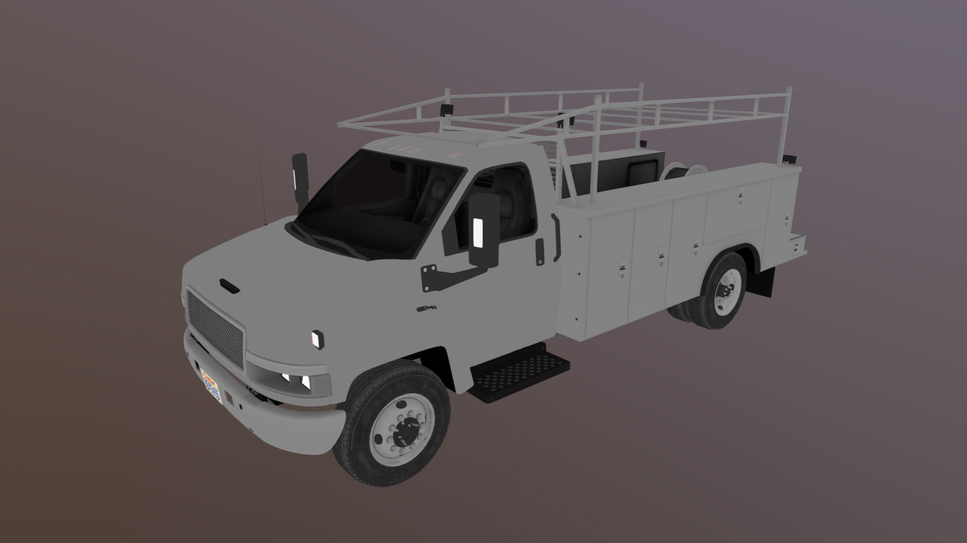 3D model Industrial service truck VR / AR / low-poly | CGTrader