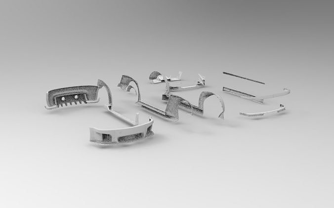 auto spare parts free 3D model | CGTrader