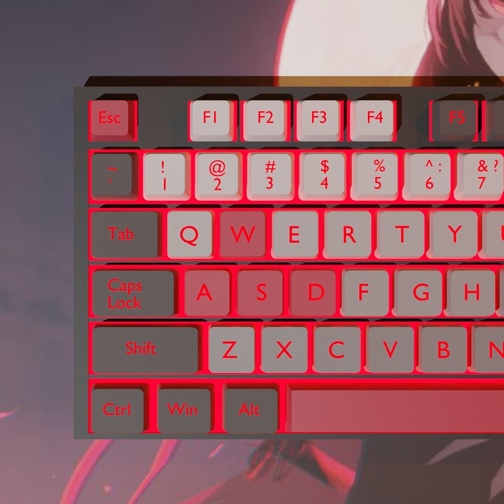 red keyboard free VR / AR / low-poly 3D model | CGTrader