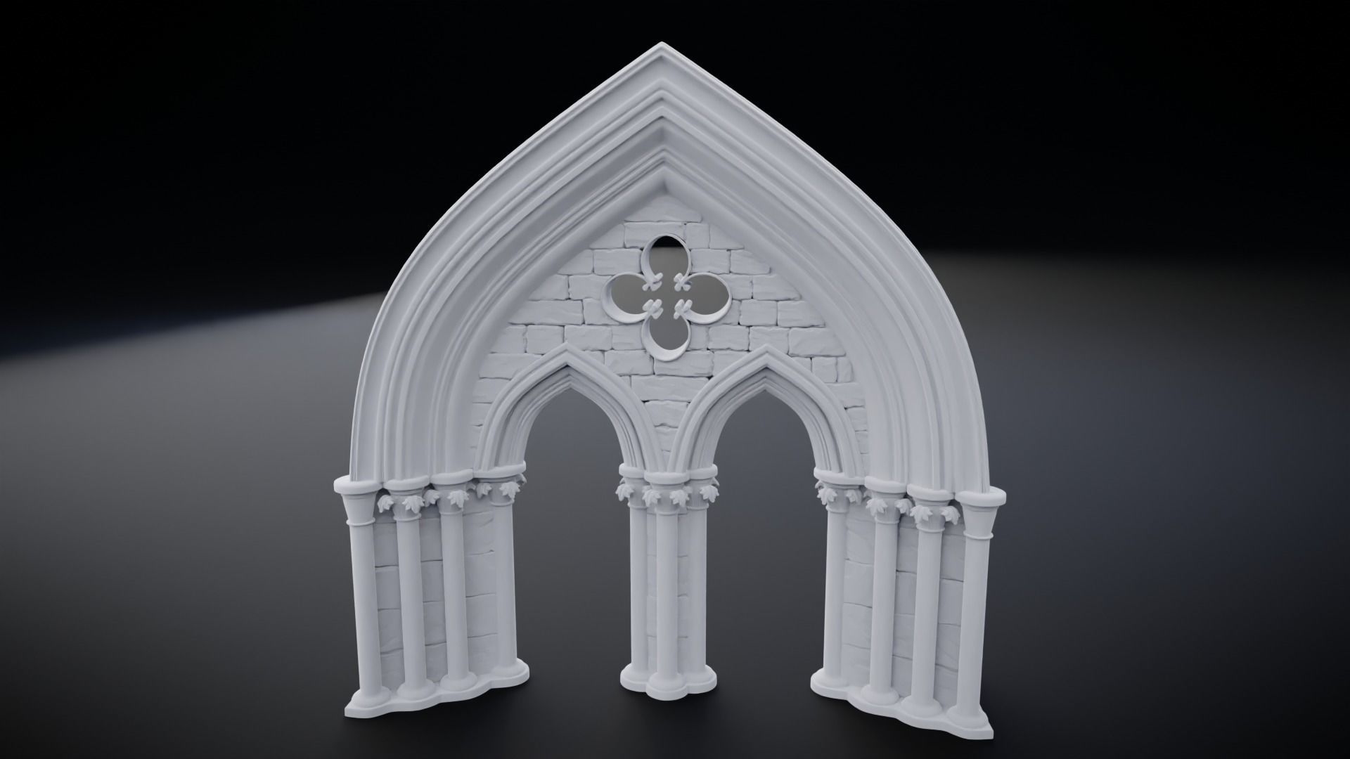 Gothic Arch 3D model 3D printable | CGTrader