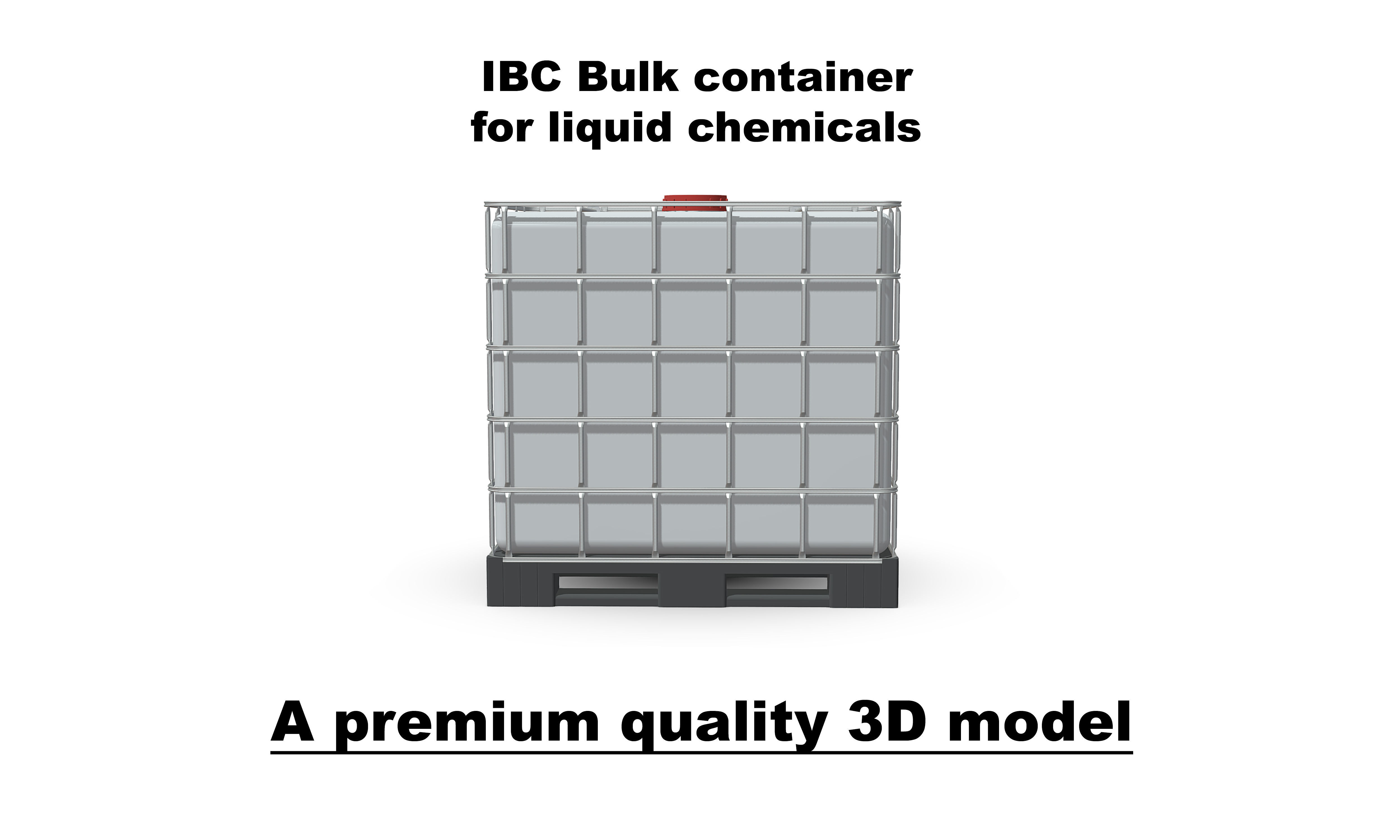 IBC Bulk container for liquid chemicals 3D model | CGTrader