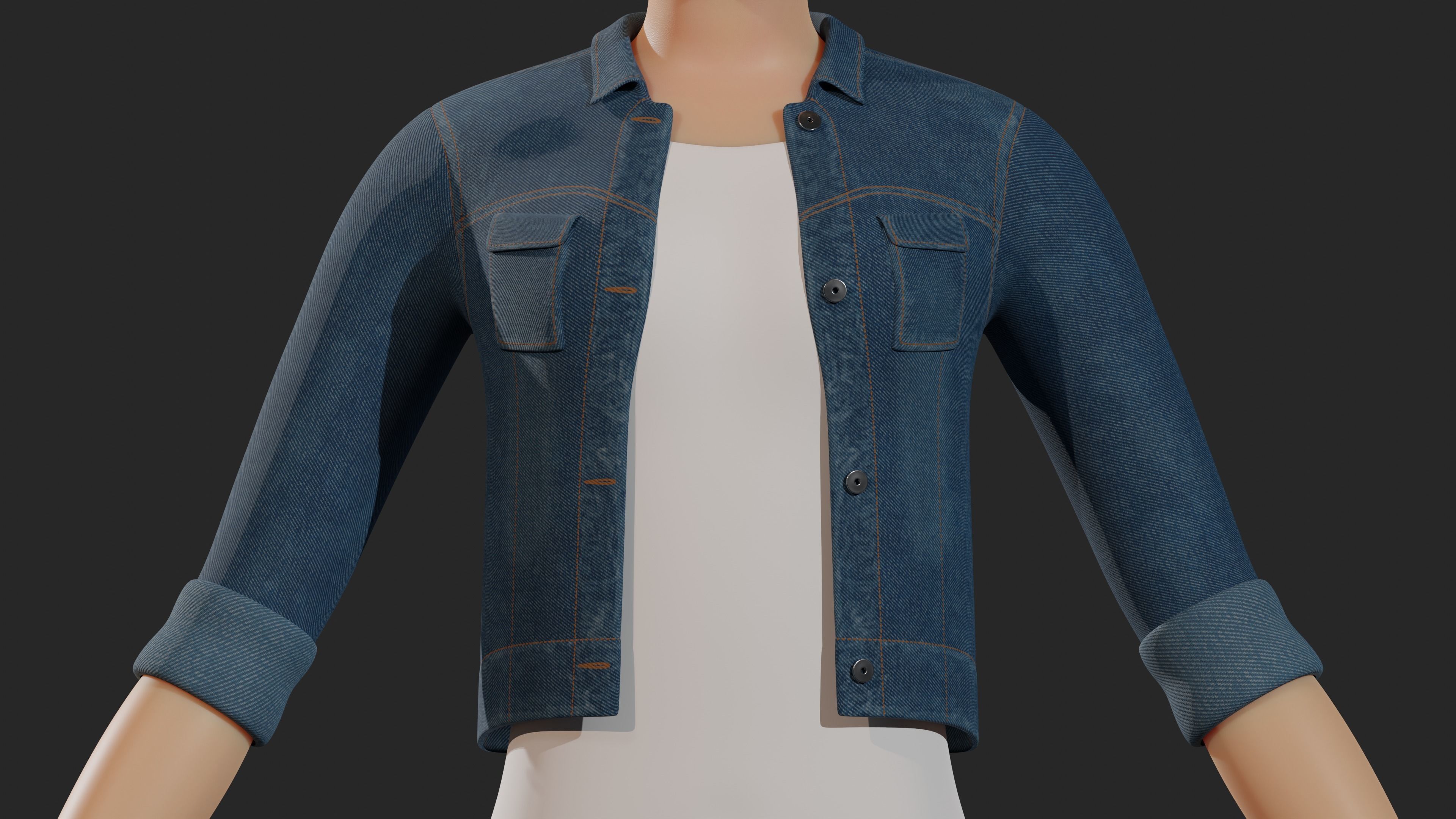 3D model White Girl Cartoon Character Michelle VR / AR / low-poly ...