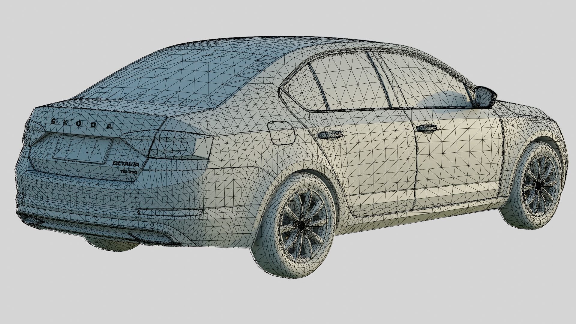 3D model Skoda Octavia 2019 Base Model VR / AR / low-poly | CGTrader