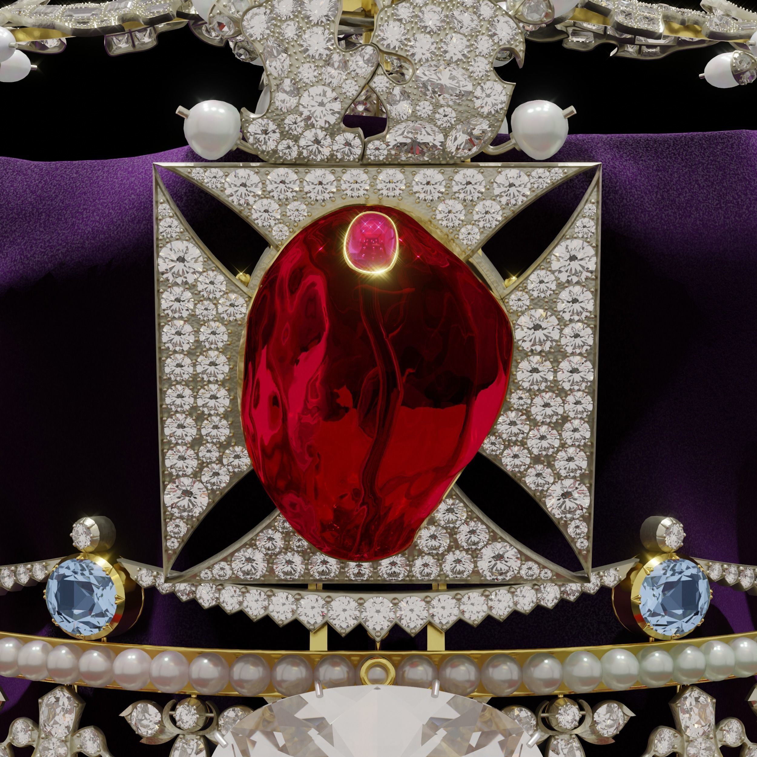 Imperial State Crown - High-Poly 3D model | CGTrader