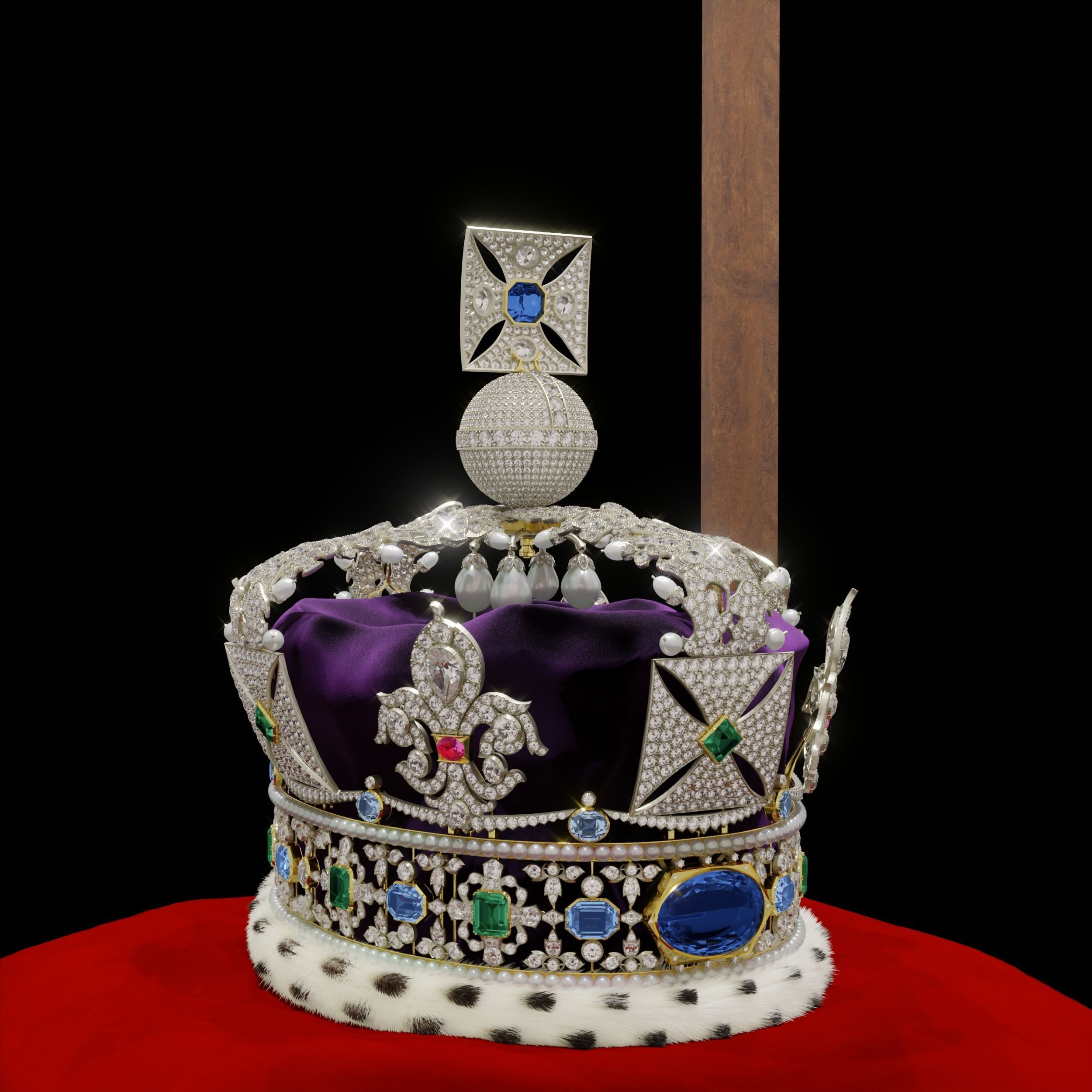 Imperial State Crown - High-Poly 3D model | CGTrader