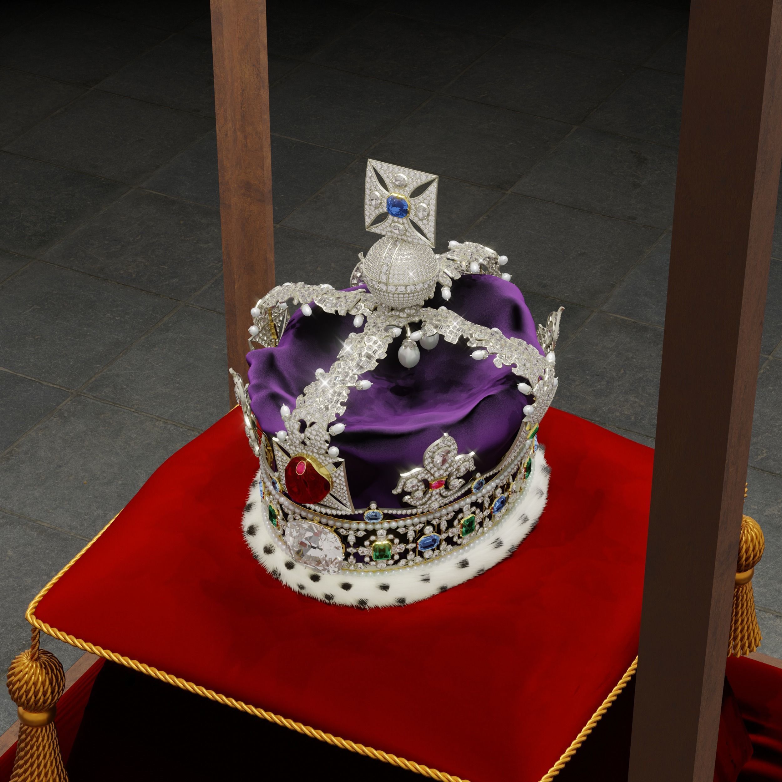 Imperial State Crown - High-Poly 3D model | CGTrader