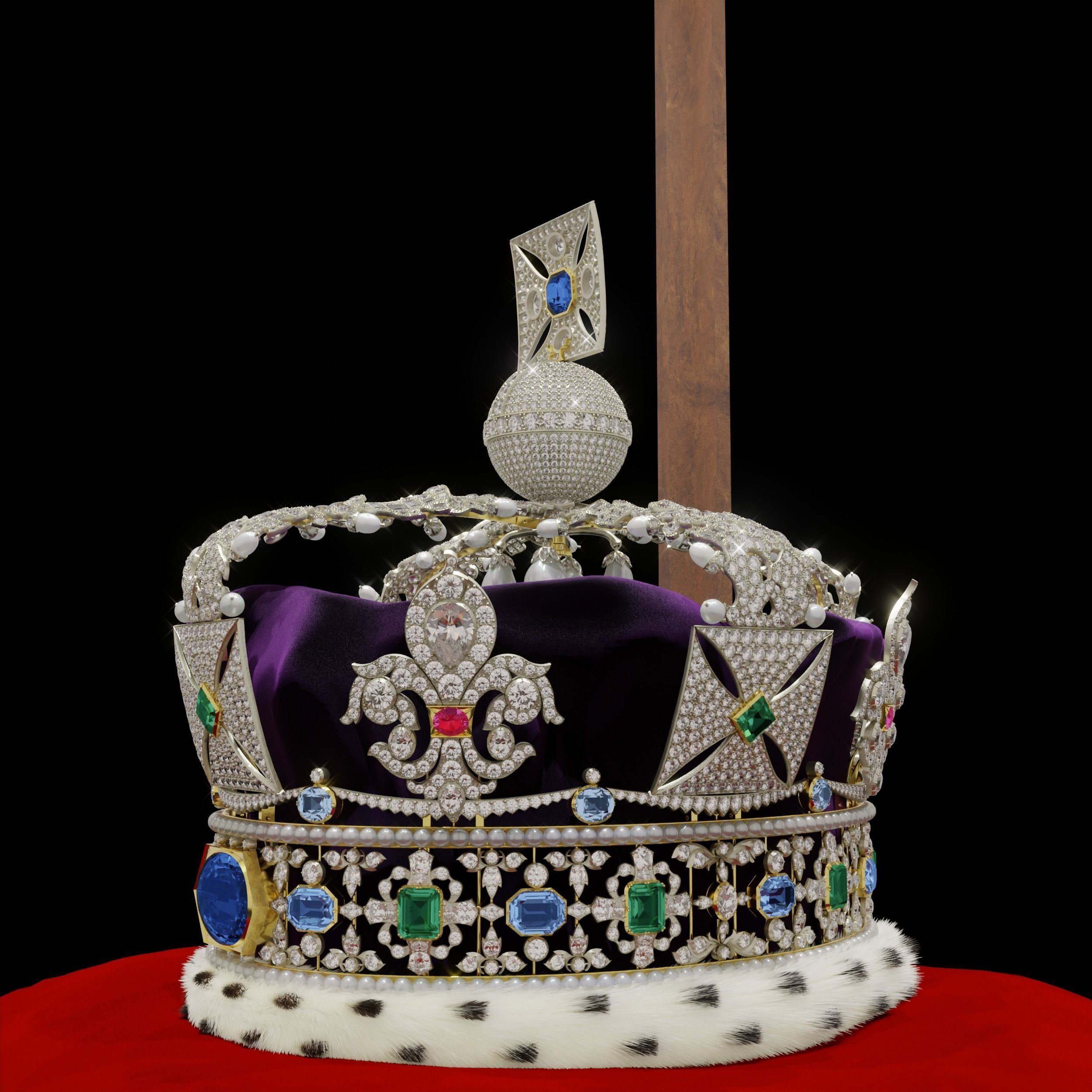 Imperial State Crown - High-Poly 3D model | CGTrader
