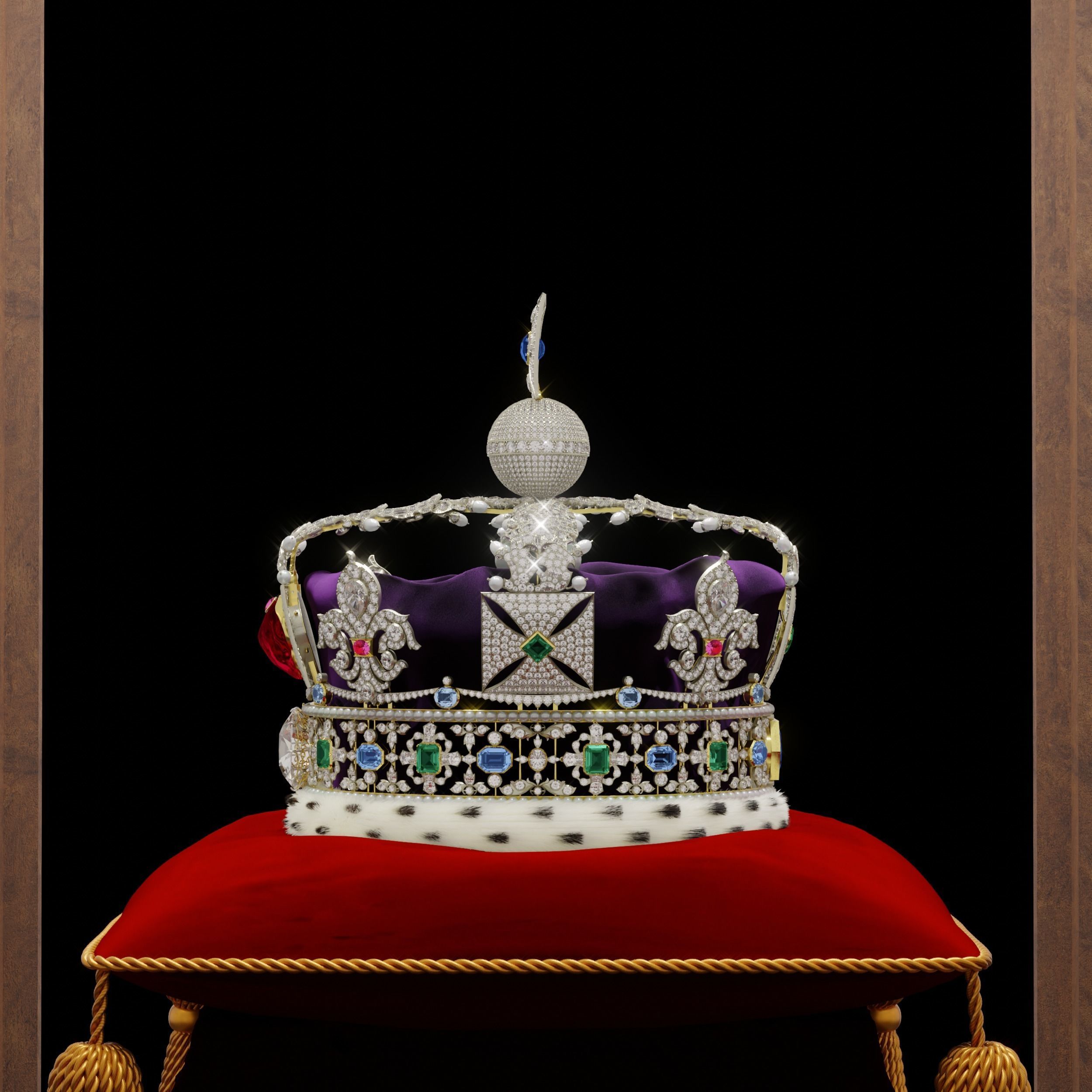 Imperial State Crown - High-Poly 3D model | CGTrader