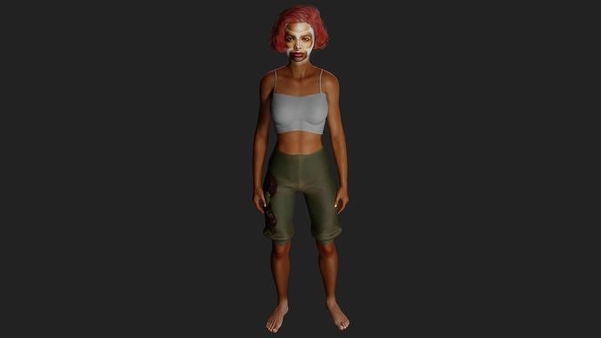 Dark-skinned beautiful woman 3D model | CGTrader