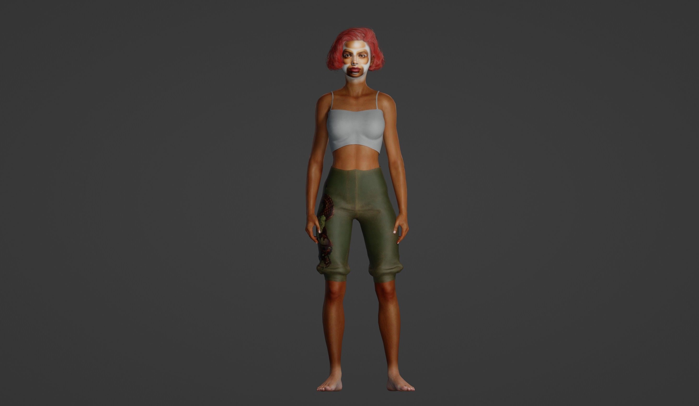 Dark-skinned beautiful woman 3D model | CGTrader
