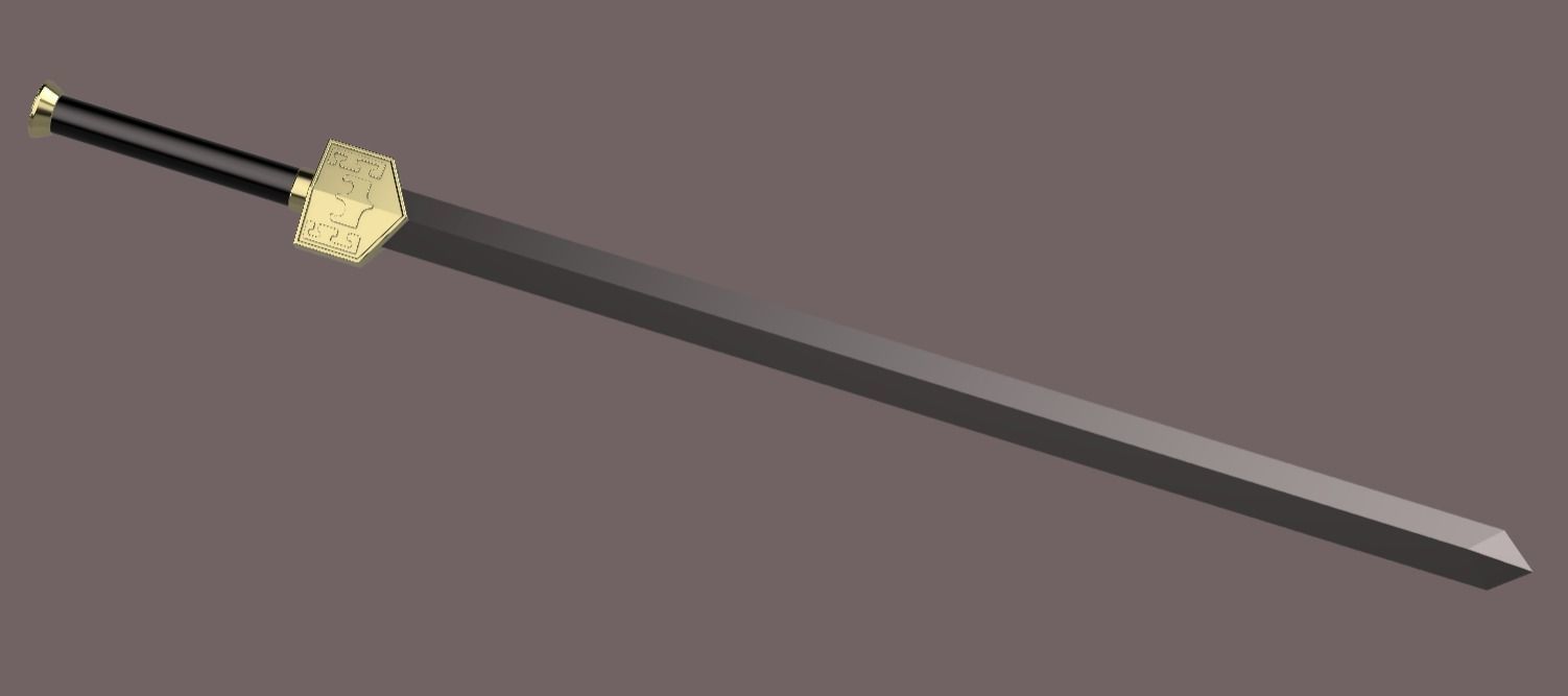 Avatar The Last Airbender - Sokka meteor sword 3D model 3D printable ...