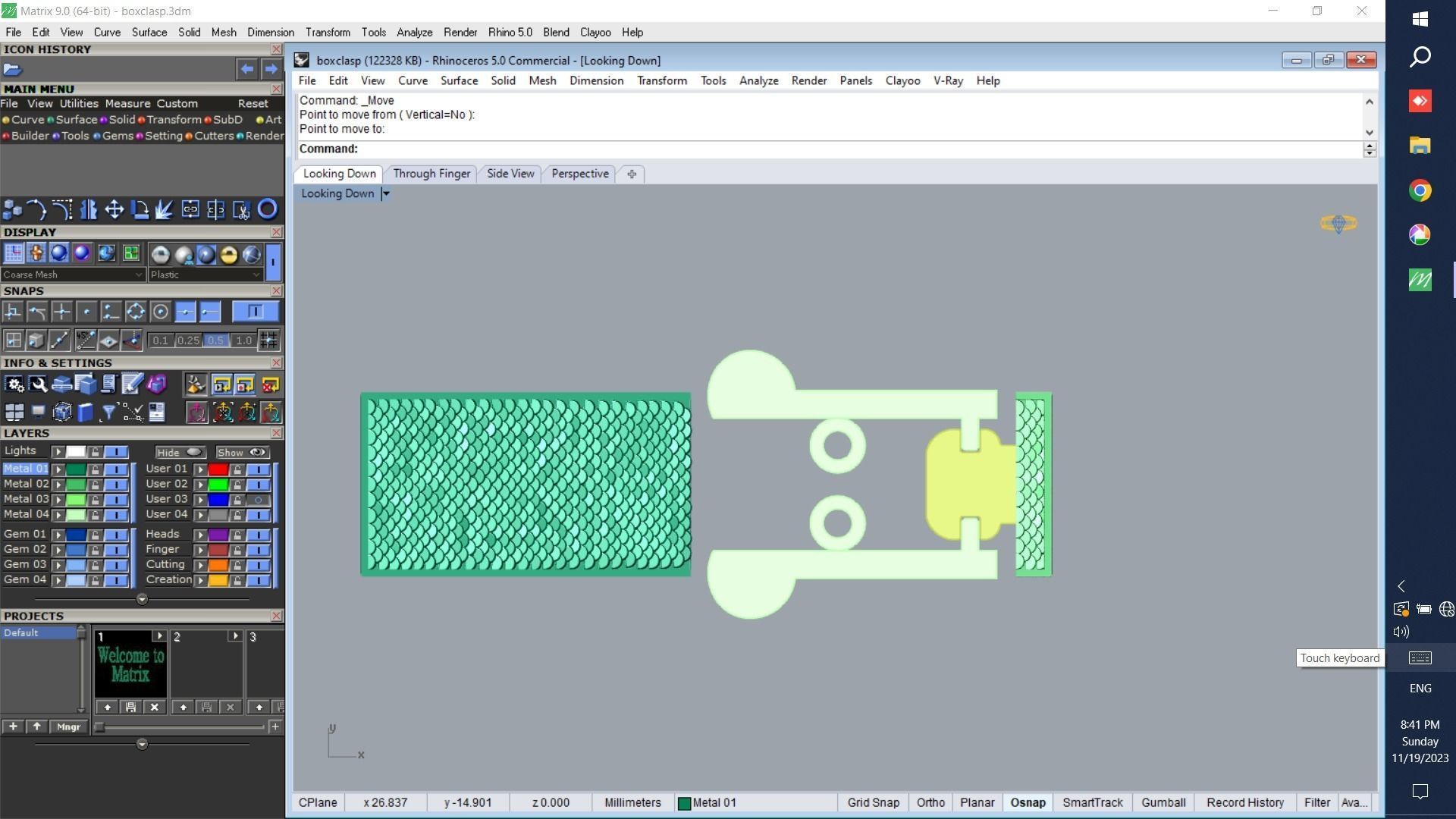 BOX SPRING CLASP LOCK 3D PRINT MODEL 3D model 3D printable | CGTrader