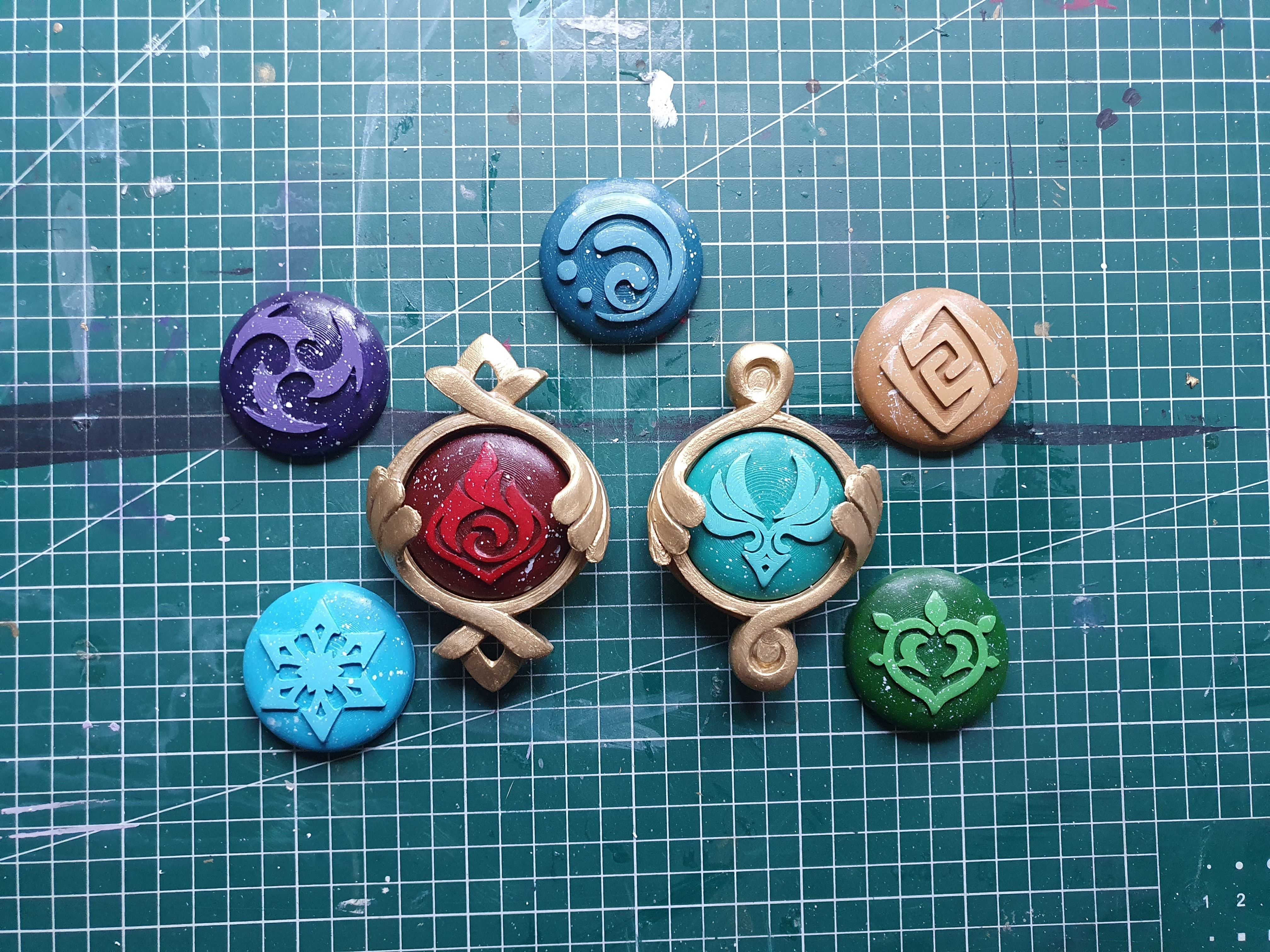 Fontaine Vision Set - Pneuma and Ousia - Genshin Impact 3D model 3D ...