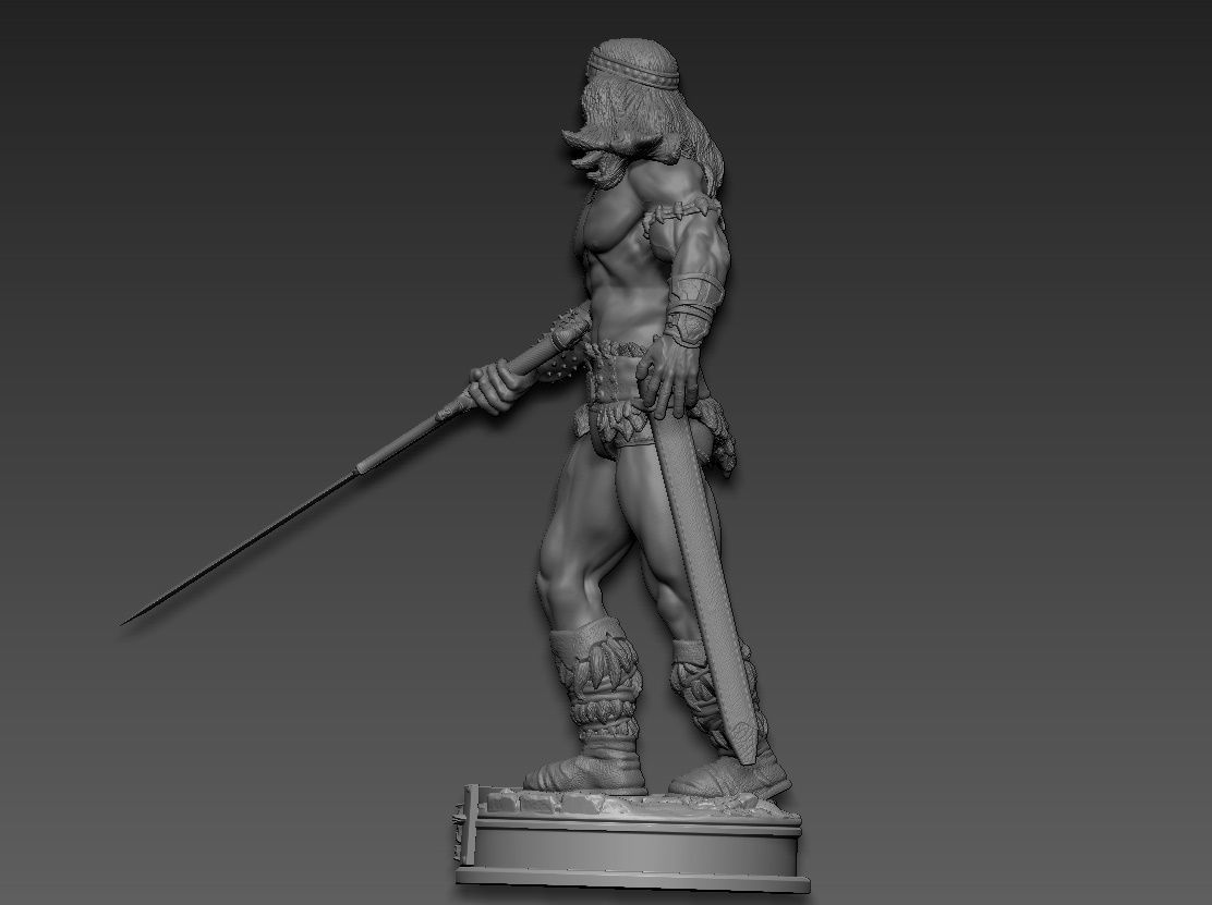 Conan the barbarian 3D model 3D printable | CGTrader
