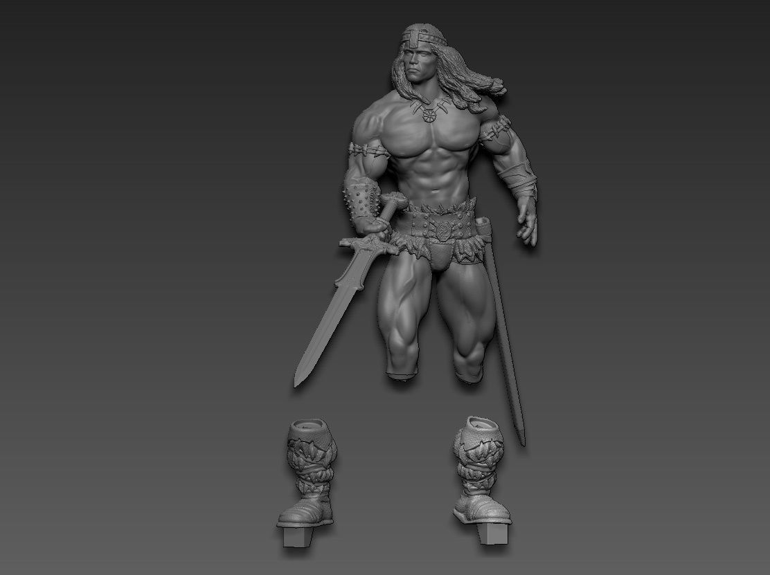 Conan the barbarian 3D model 3D printable | CGTrader