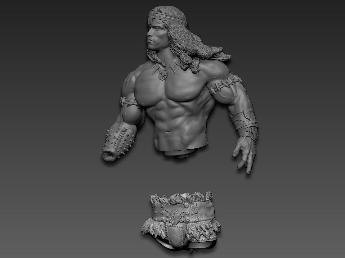 Conan the barbarian 3D model 3D printable | CGTrader