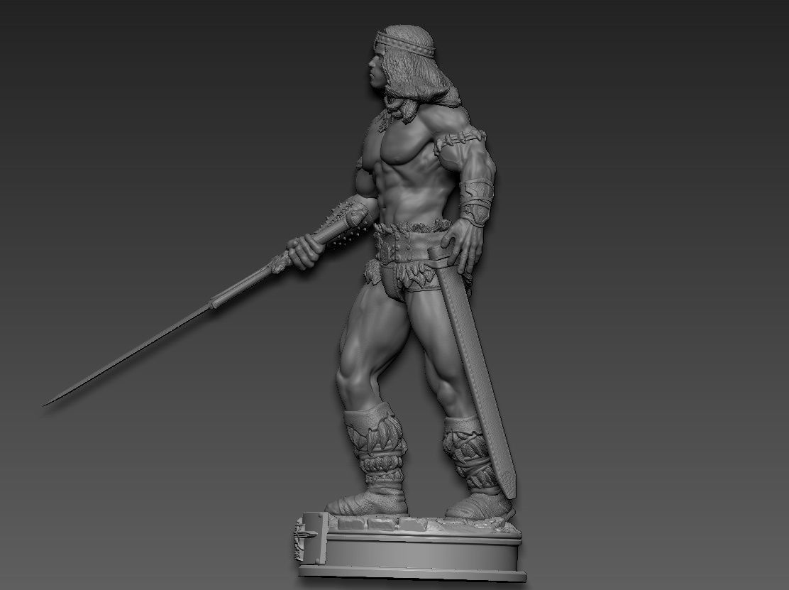 Conan the barbarian 3D model 3D printable | CGTrader