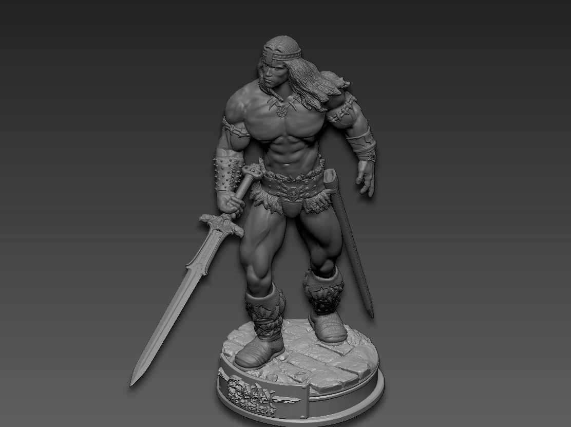 Conan the barbarian 3D model 3D printable | CGTrader