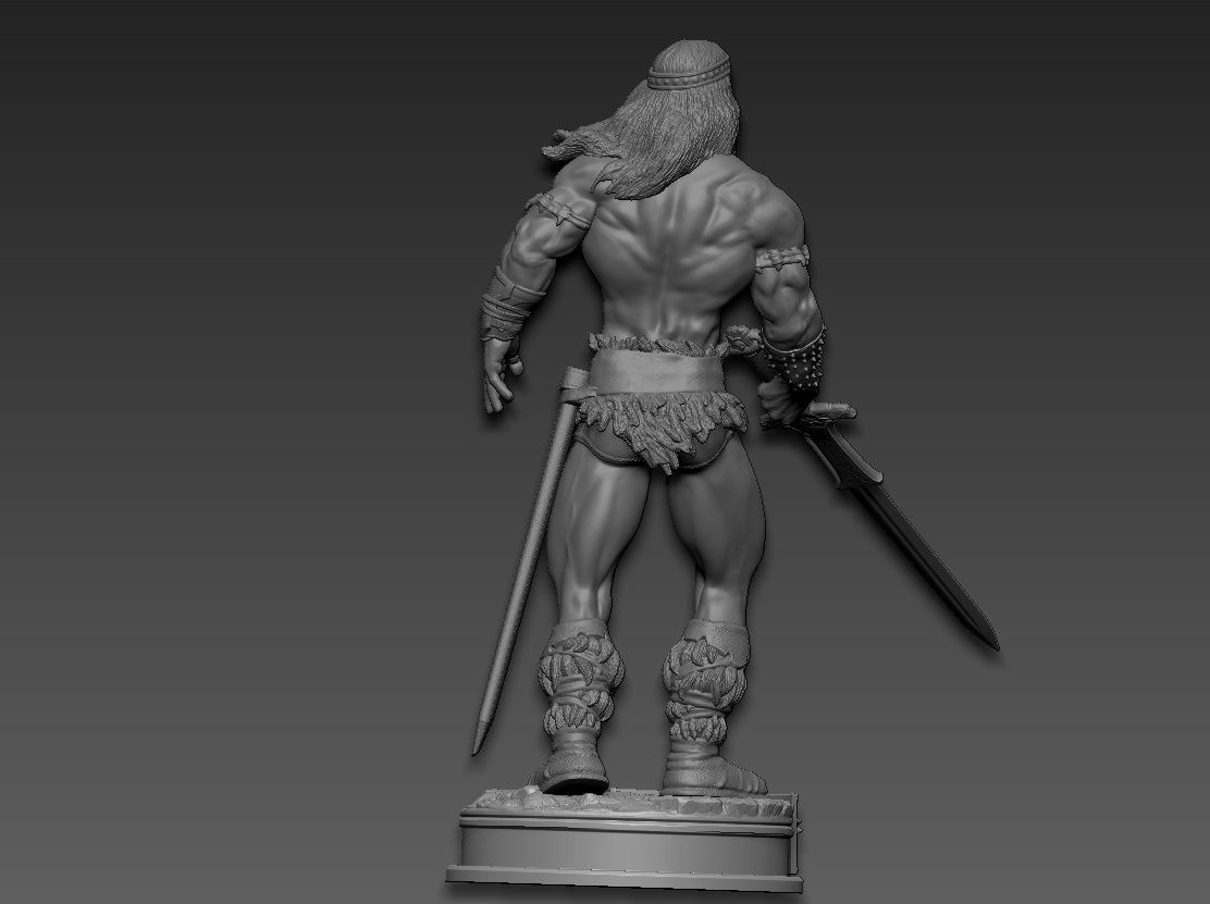 Conan the barbarian 3D model 3D printable | CGTrader