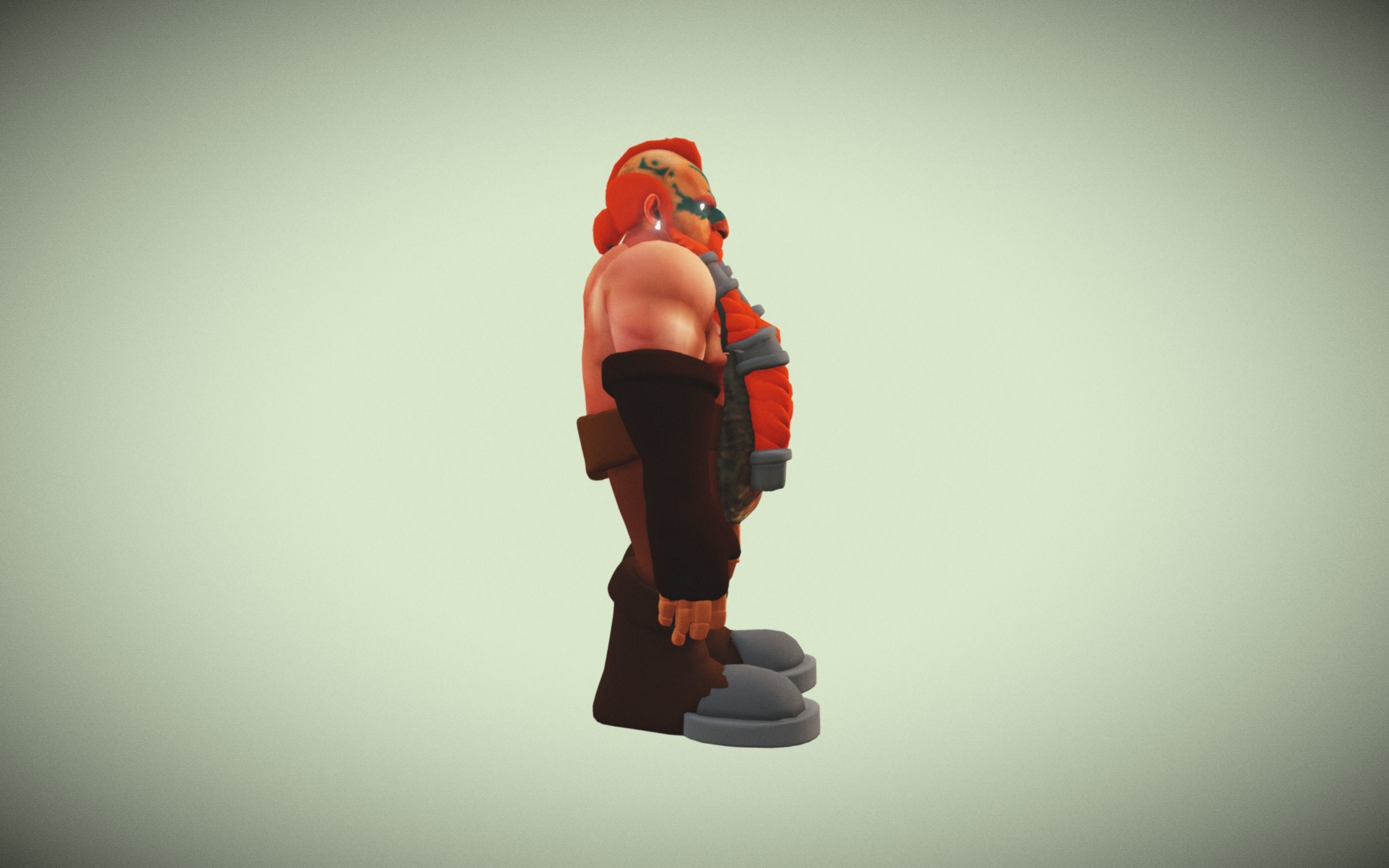 3D model Dwarf - Male - Animated VR / AR / low-poly | CGTrader