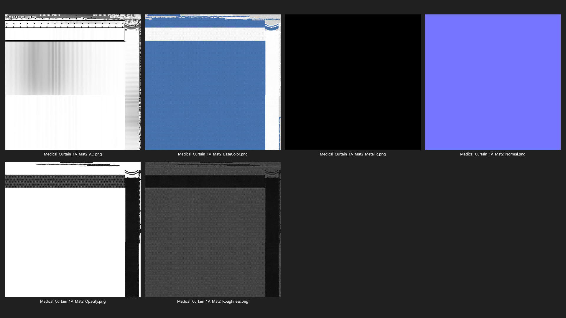 3D model Medical Curtain 1A VR / AR / low-poly | CGTrader