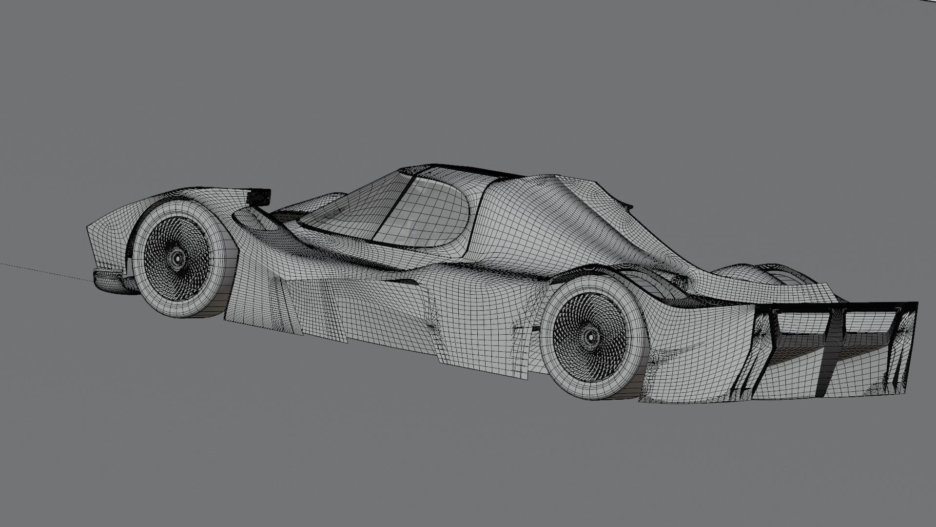 Le Mans Hyper Car Concept free 3D model animated rigged | CGTrader