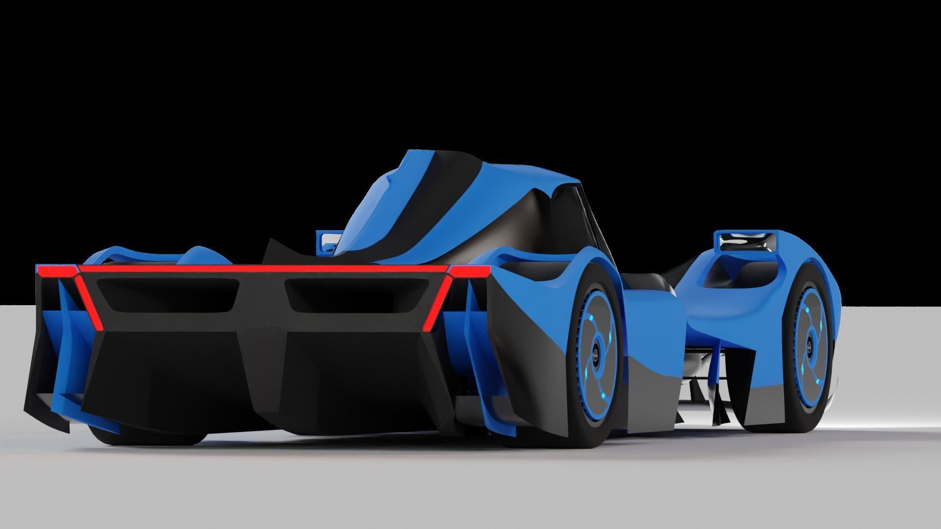 Le Mans Hyper Car Concept free 3D model animated rigged | CGTrader