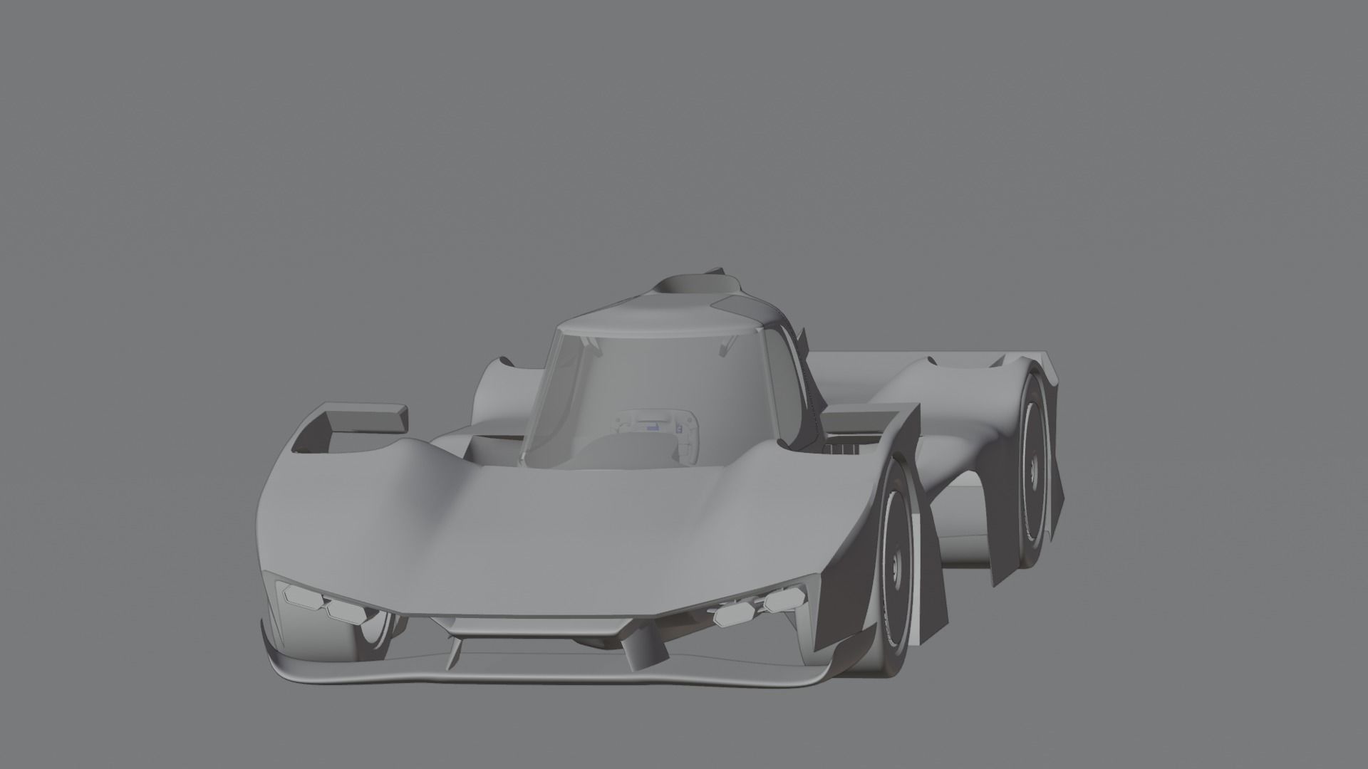 Le Mans Hyper Car Concept free 3D model animated rigged | CGTrader