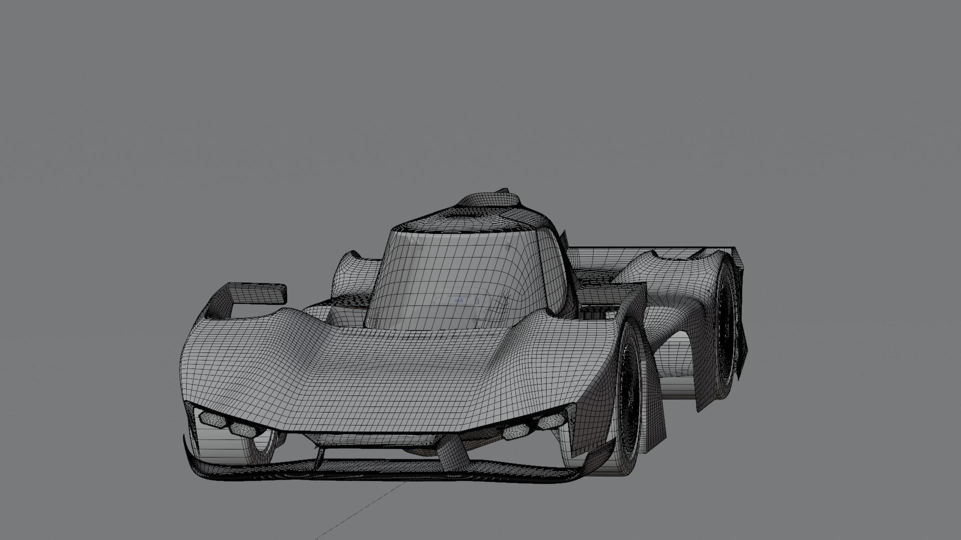 Le Mans Hyper Car Concept free 3D model animated rigged | CGTrader