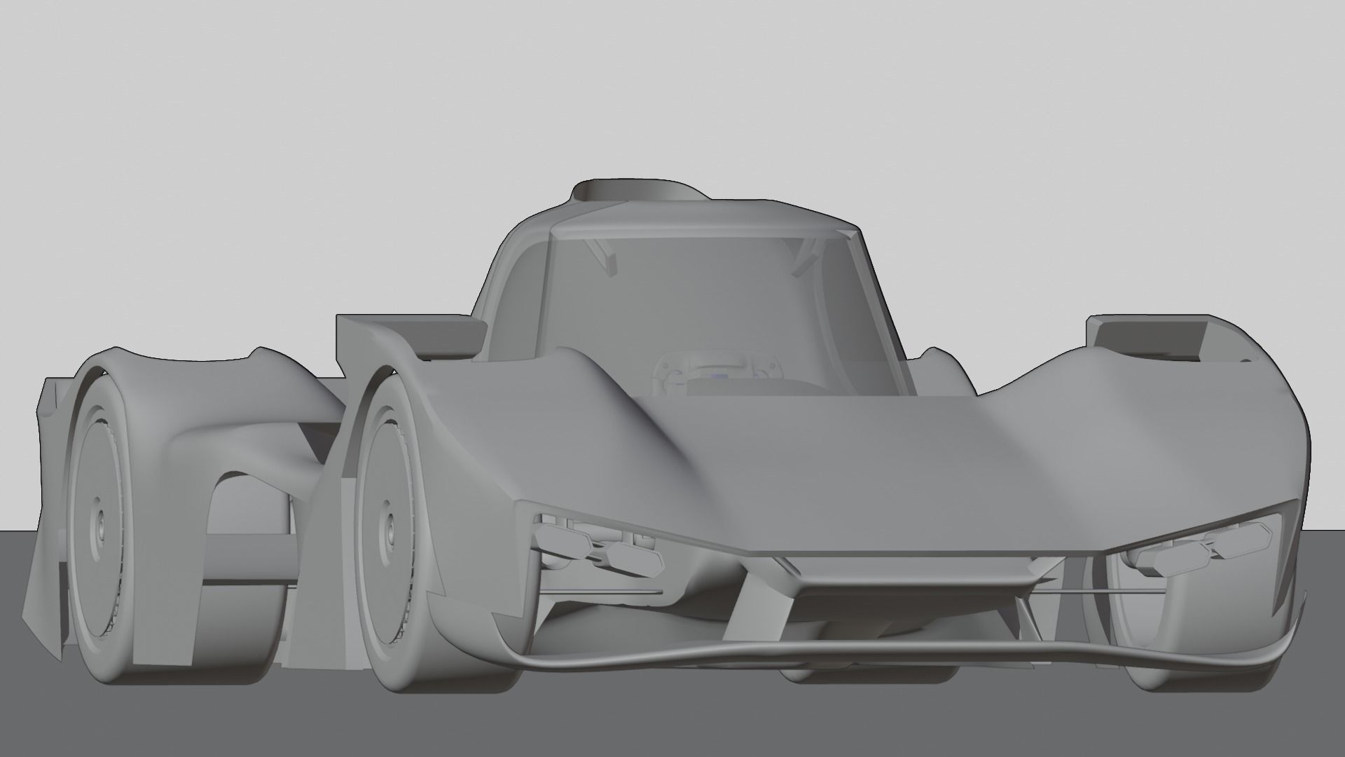 Le Mans Hyper Car Concept free 3D model animated rigged | CGTrader