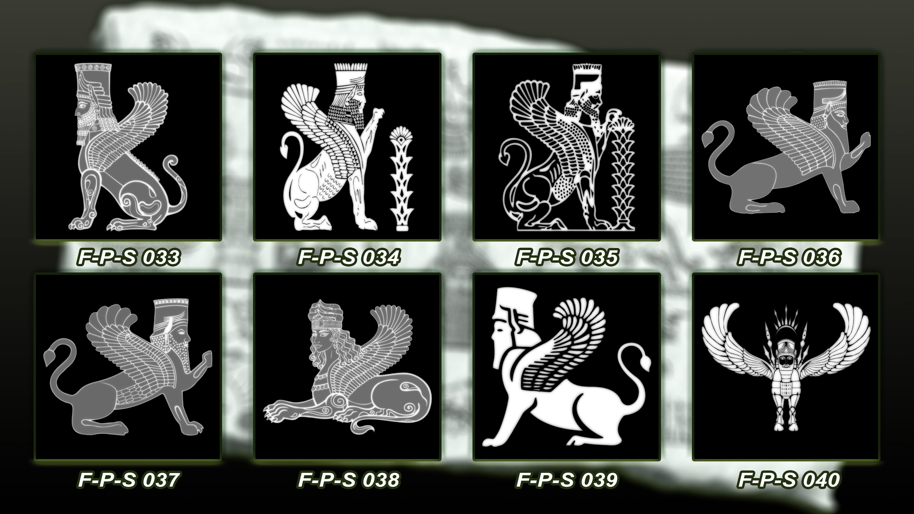 120 Persian ancient symbol Alpha 3D model | CGTrader