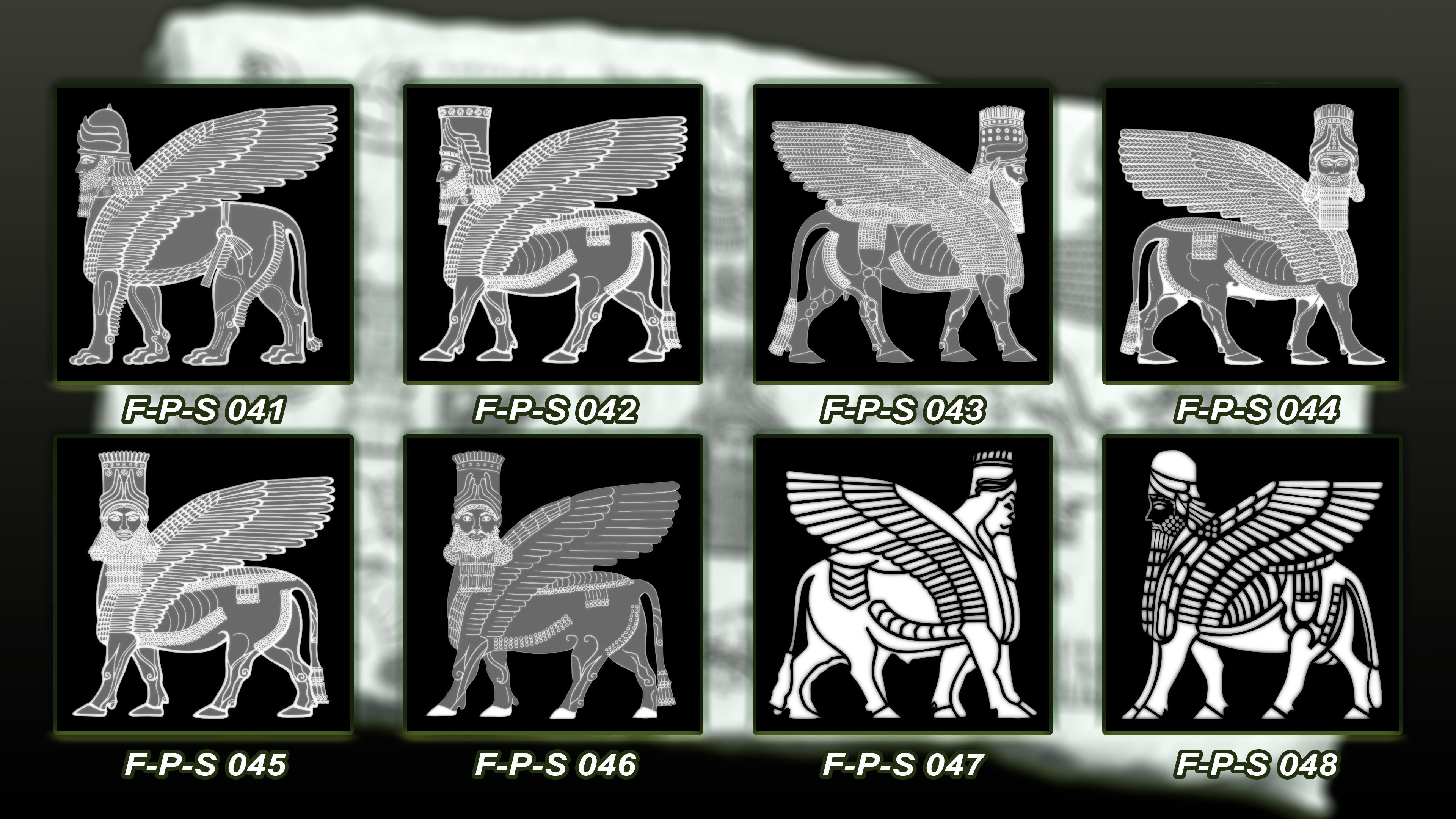 120 Persian ancient symbol Alpha 3D model | CGTrader