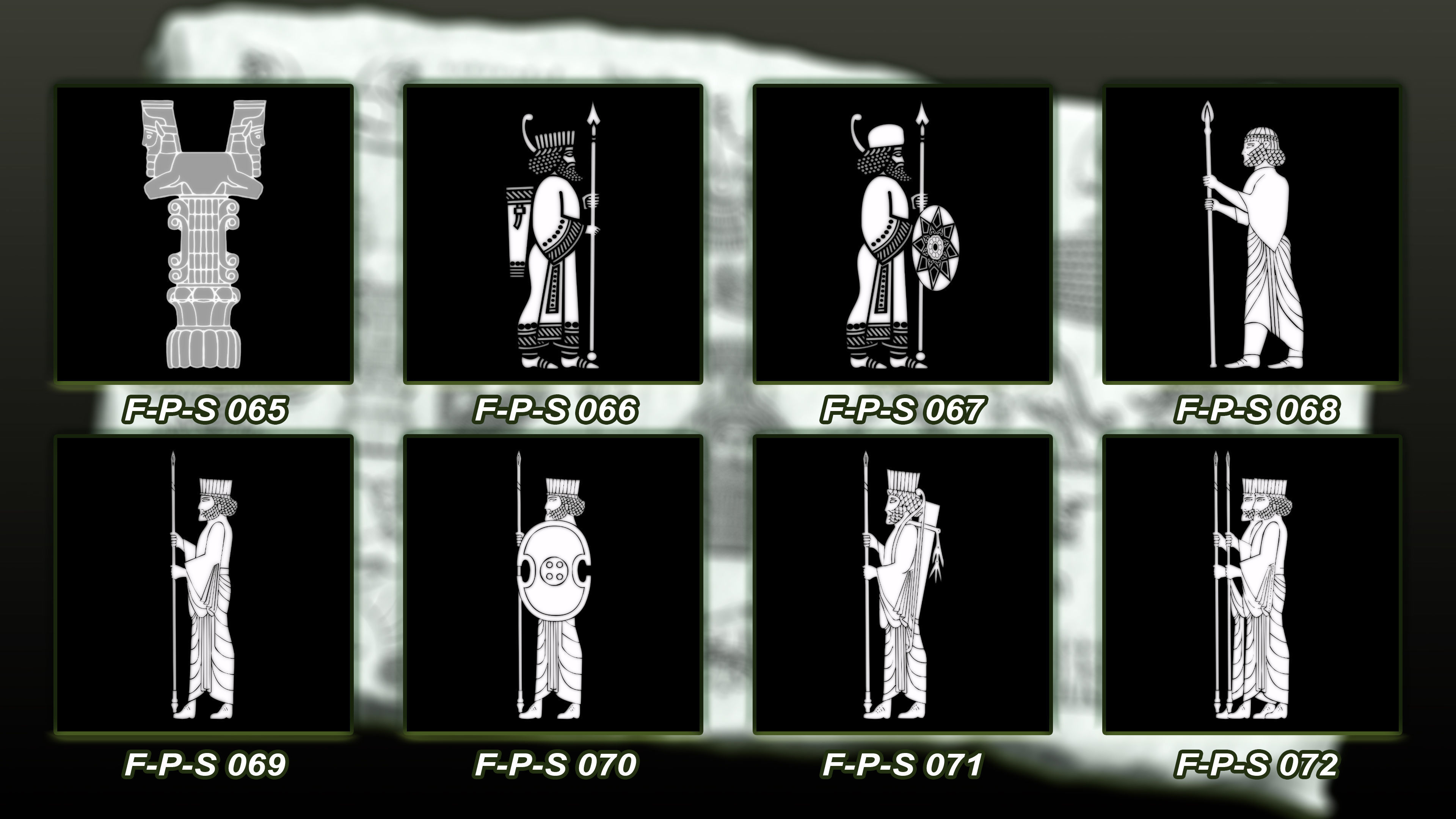 120 Persian ancient symbol Alpha 3D model | CGTrader