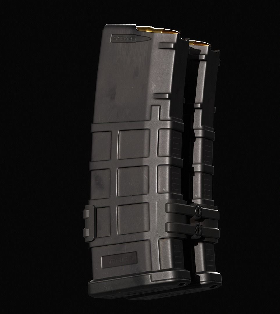 3D model Double Magazine AR-15 VR / AR / low-poly | CGTrader