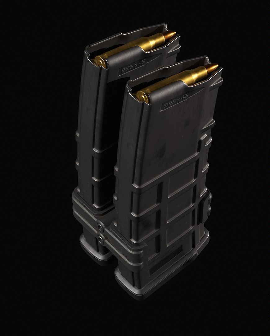 3D model Double Magazine AR-15 VR / AR / low-poly | CGTrader