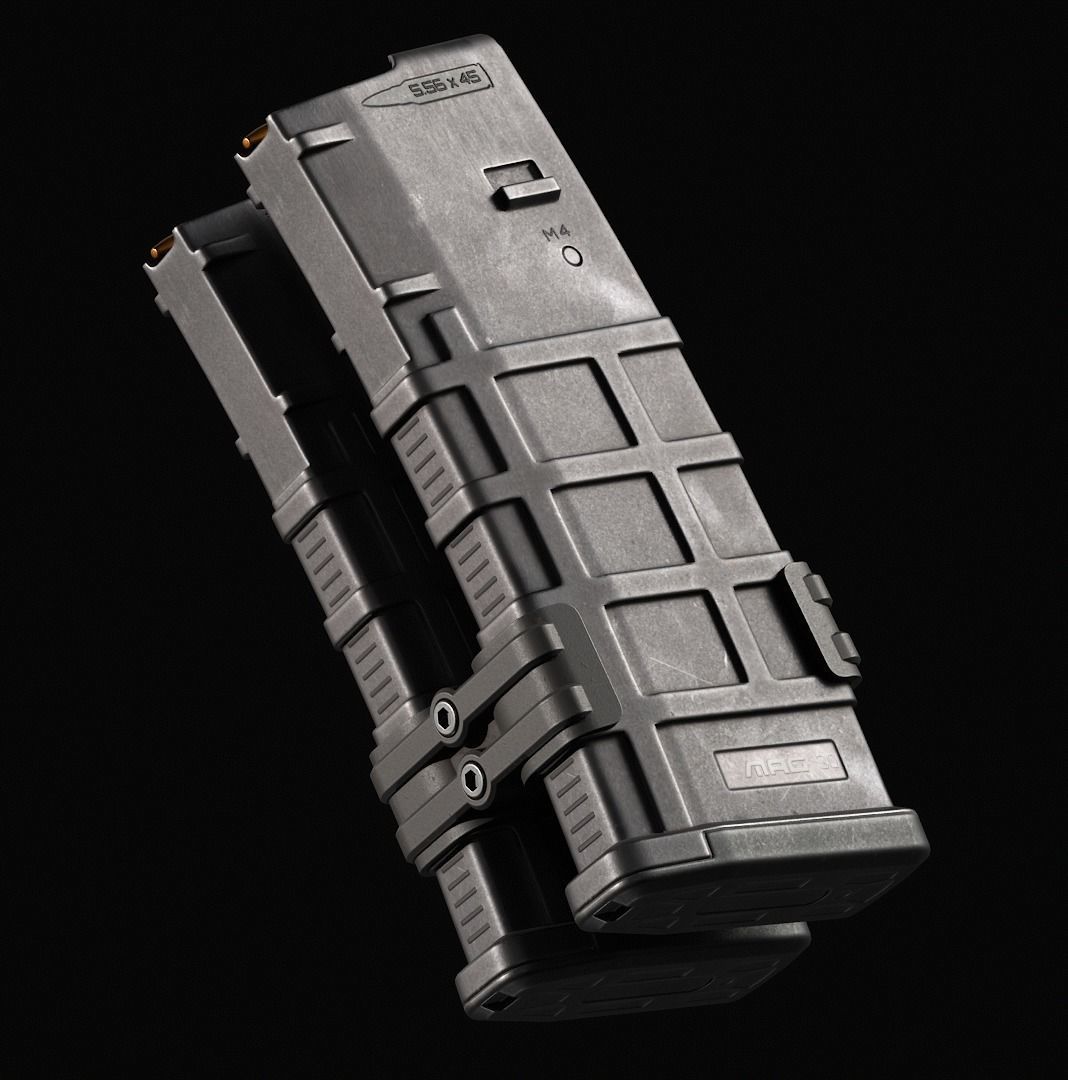 3D model Double Magazine AR-15 VR / AR / low-poly | CGTrader