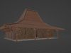 3D model Rumah Joglo Javanese traditional house VR / AR / low-poly ...