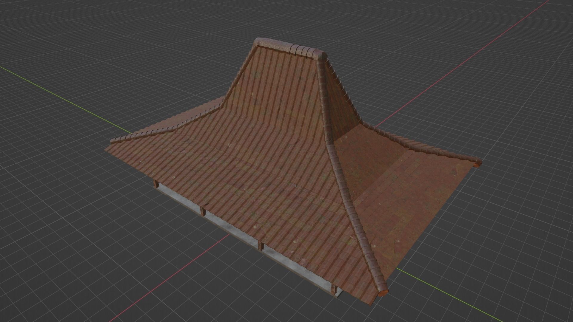 3D model Rumah Joglo Javanese traditional house VR / AR / low-poly ...